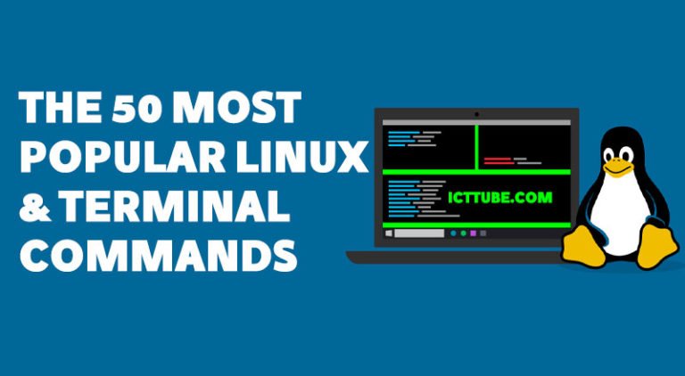 The 50 Most Popular Linux & Terminal Commands – ICTTUBE